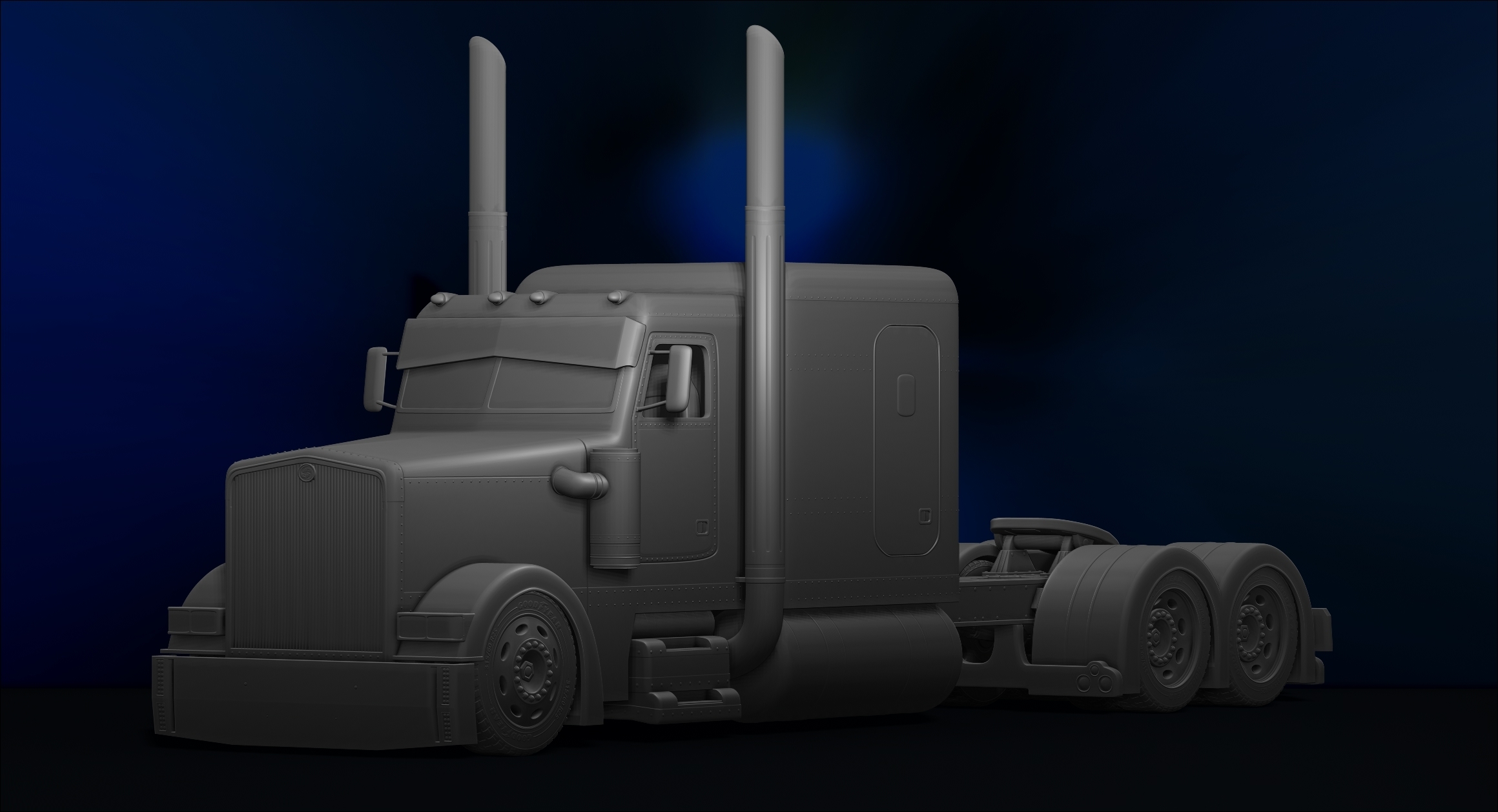 3D file American heavy truck Peterbilt custom Model Printing File STL ...