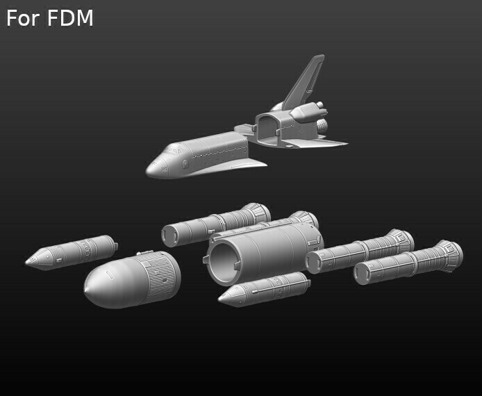 Download STL file Space Shuttle file STL for all 3D printer, two ...