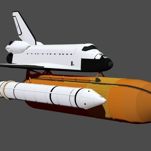 Download STL file Space Shuttle file STL for all 3D printer, two ...