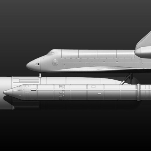 Download STL file Space Shuttle file STL for all 3D printer, two ...