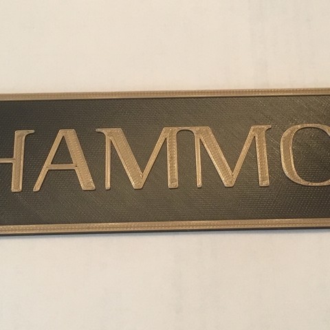 Descargar modelos 3D HAMMOND ORGAN LOGO ・ Cults