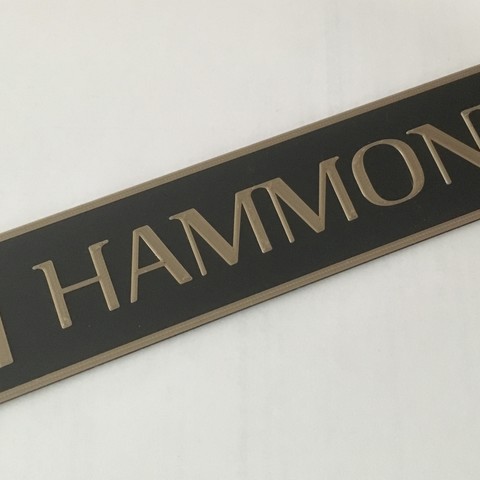 Descargar modelos 3D HAMMOND ORGAN LOGO ・ Cults