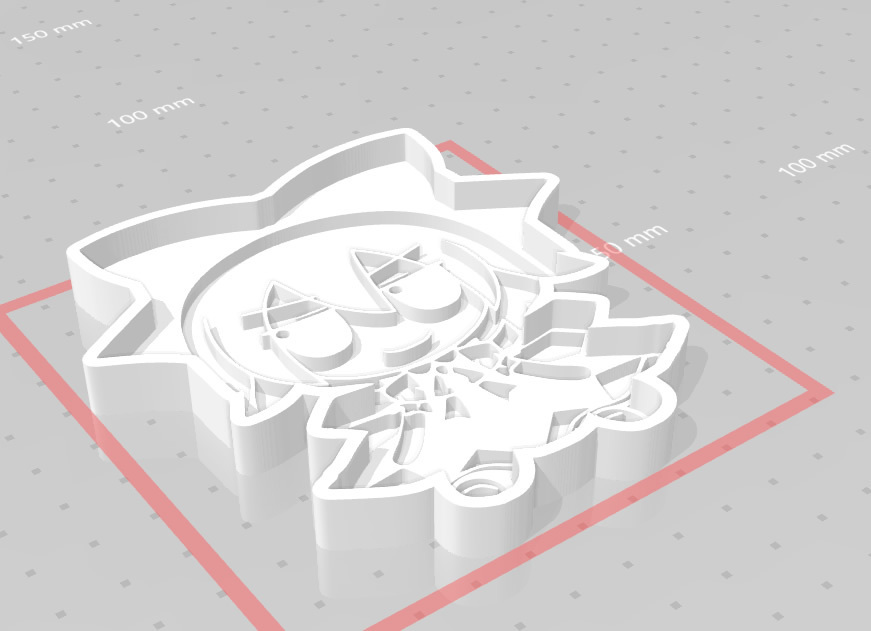 STL file Touhou FumoFumo Cirno Cookie Cutter・Template to download and ...