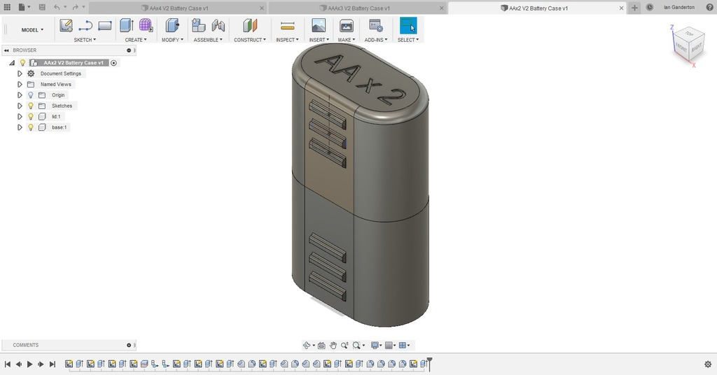 Free 3D file AA & AAA Battery Storage Case・3D printable design to ...