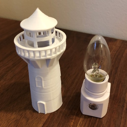 Download STL file My Lighthouse-3D Lighthouse Nightlight • Model to 3D ...