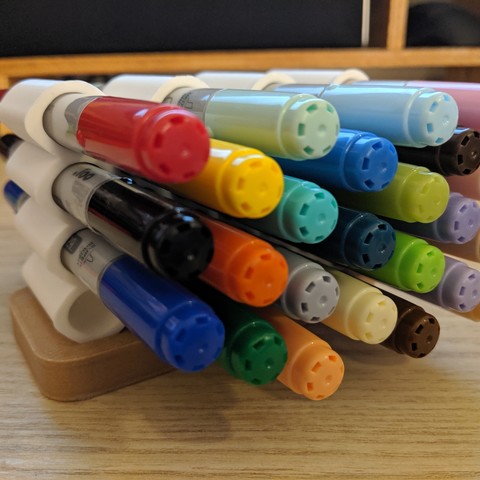 Download STL file Copic Marker Holder Bee Hive • 3D printing model ・ Cults