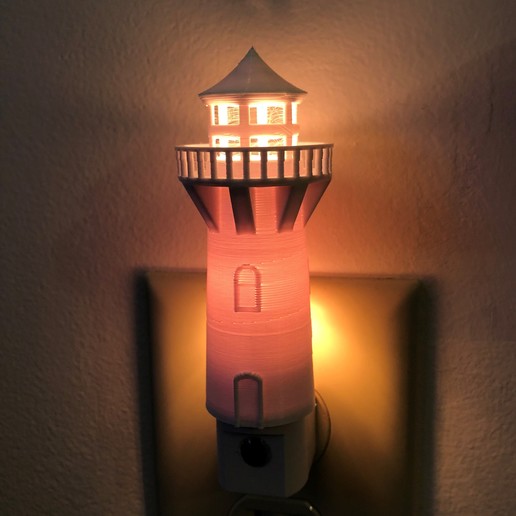 Download STL file My Lighthouse-3D Lighthouse Nightlight • Model to 3D ...