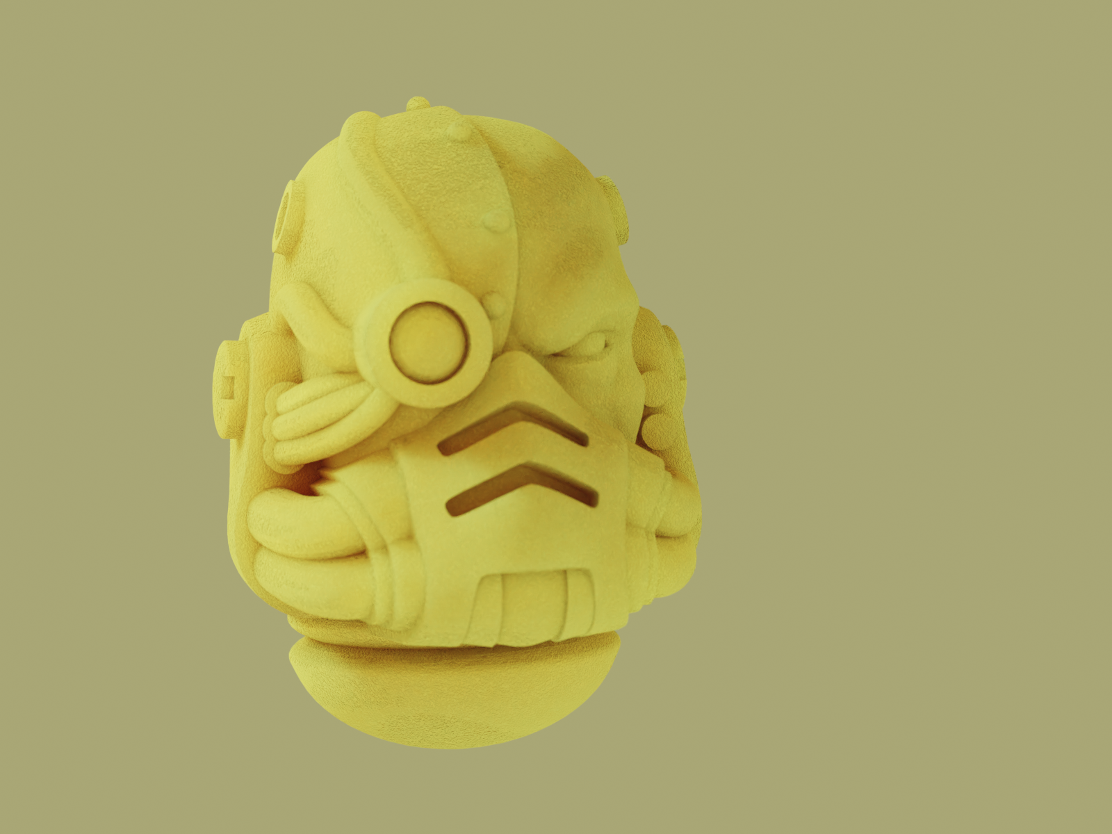 Free STL file Bionic Head for Prime Marines・3D printing idea to ...