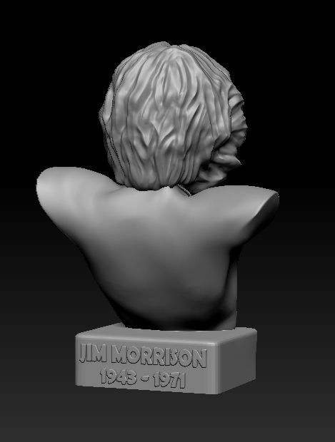 STL file Jim Morrison Bust・3D printer model to download・Cults