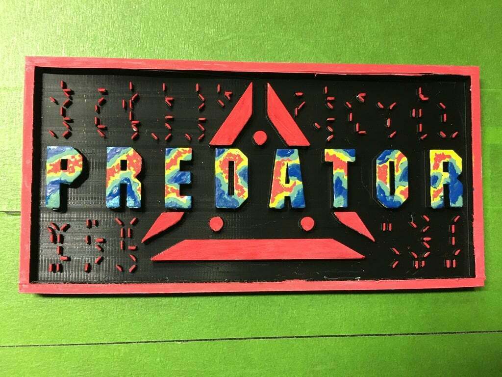 STL file Predator Plaque・Design to download and 3D print・Cults