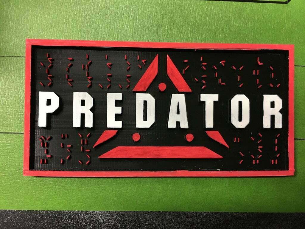 STL file Predator Plaque・Design to download and 3D print・Cults