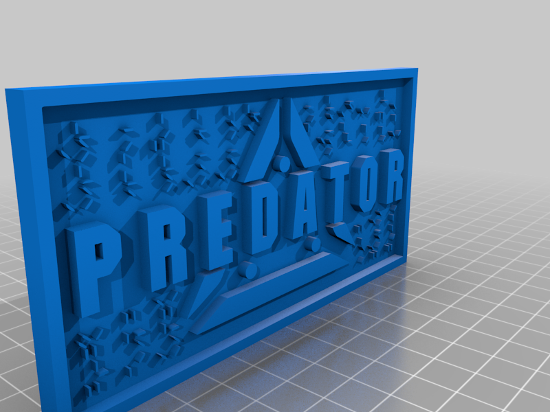 STL file Predator Plaque・Design to download and 3D print・Cults
