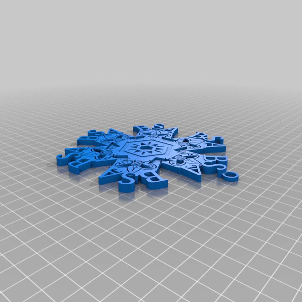 Free STL file Scouting Snowflake Ornaments・3D printer design to ...