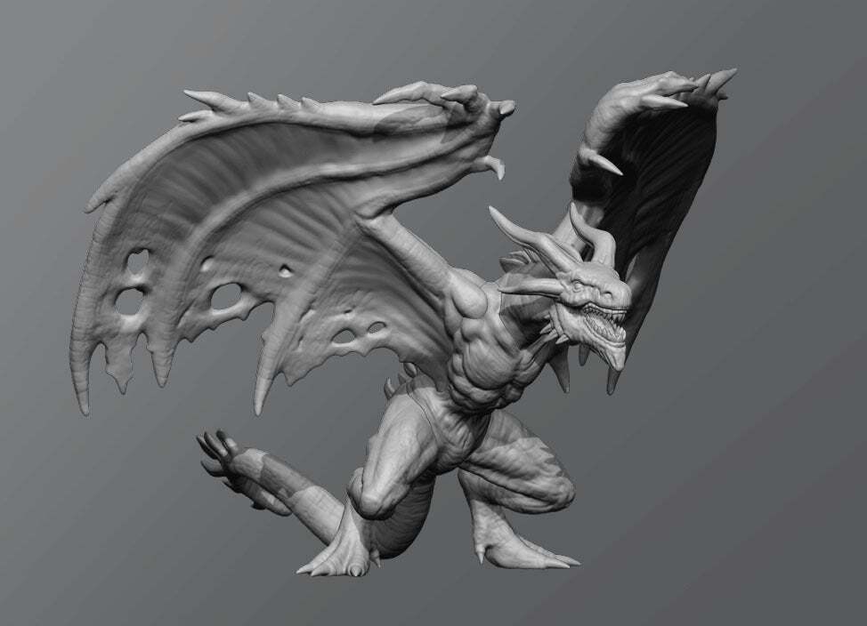 Free STL file Flame drake 🔥・3D print design to download・Cults