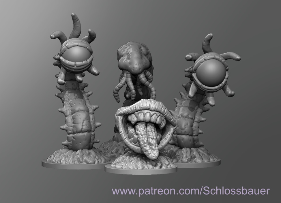 Free STL file Face Worms 🎲・Model to download and 3D print・Cults