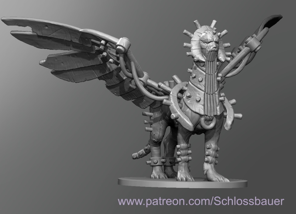 Free STL file Nightmare Sphinx・3D printing model to download・Cults