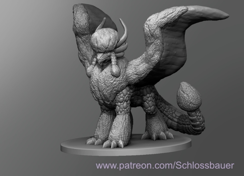 Free STL file Snow Dragon 🌨️・3D printing design to download・Cults