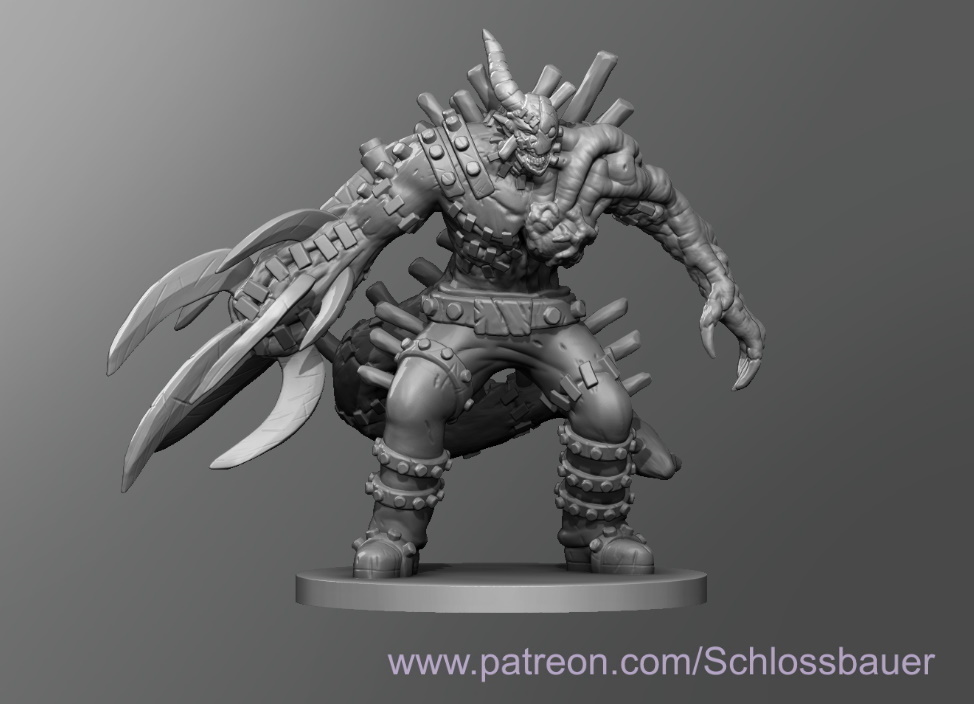 Free STL file Fiendish Flesh Golem・Object to download and to 3D print・Cults