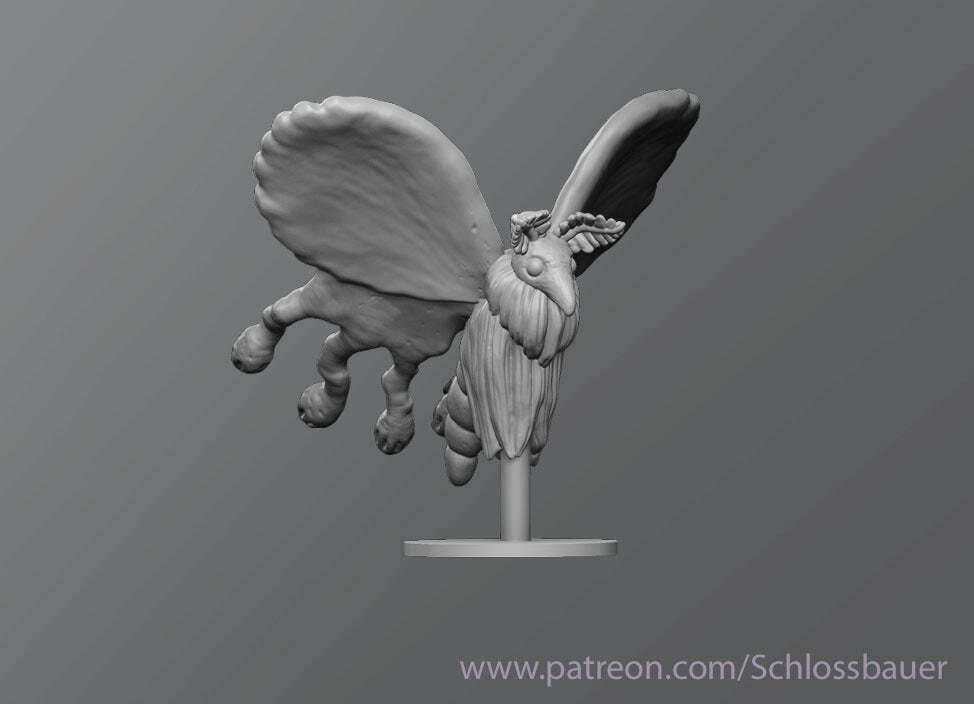 Free STL file Plague Moth・Template to download and 3D print・Cults
