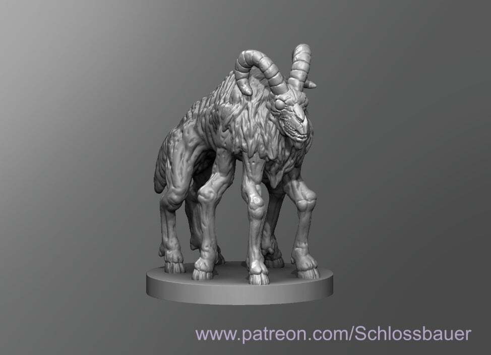 Free STL file Mutated Goat・3D printer model to download・Cults