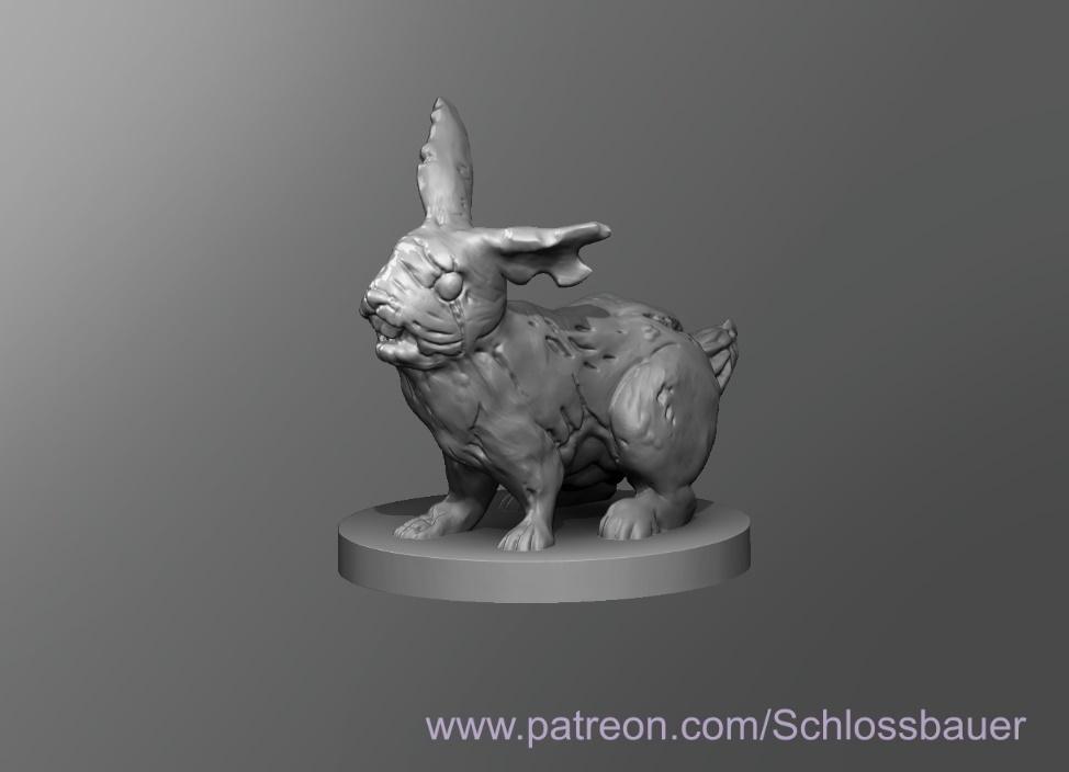 Free STL file Zombie Rabbit・3D print design to download・Cults