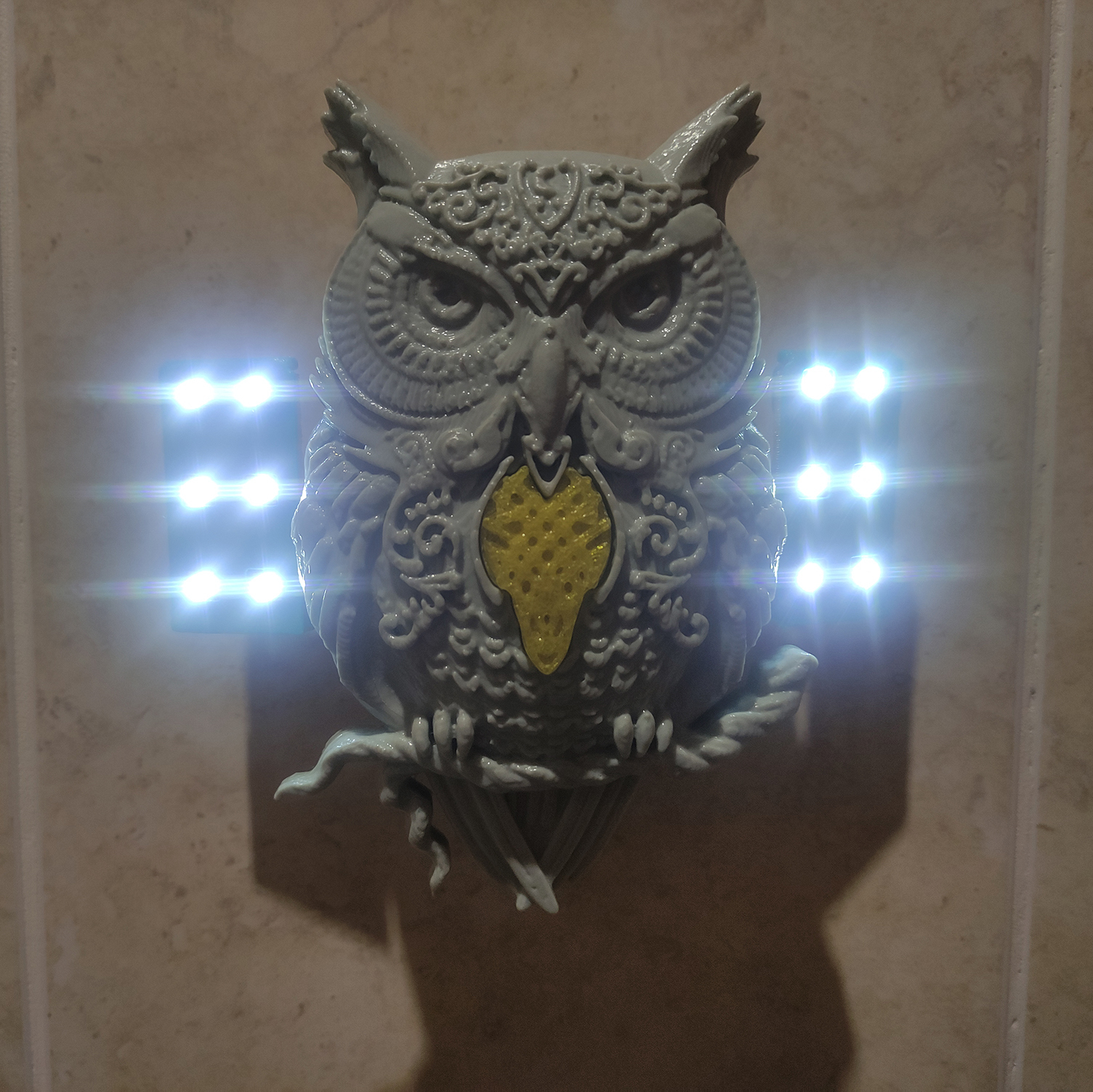 STL file Owl-night light (50% CHEAPER) 🦉・3D printing template to ...