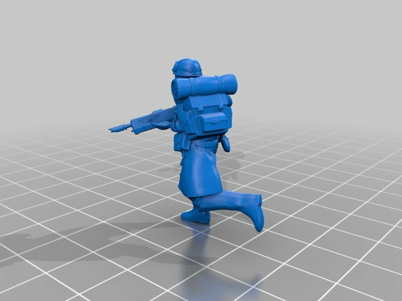 Free STL file Legion Of Metal Infantry Running 🏃・3D printable model to ...