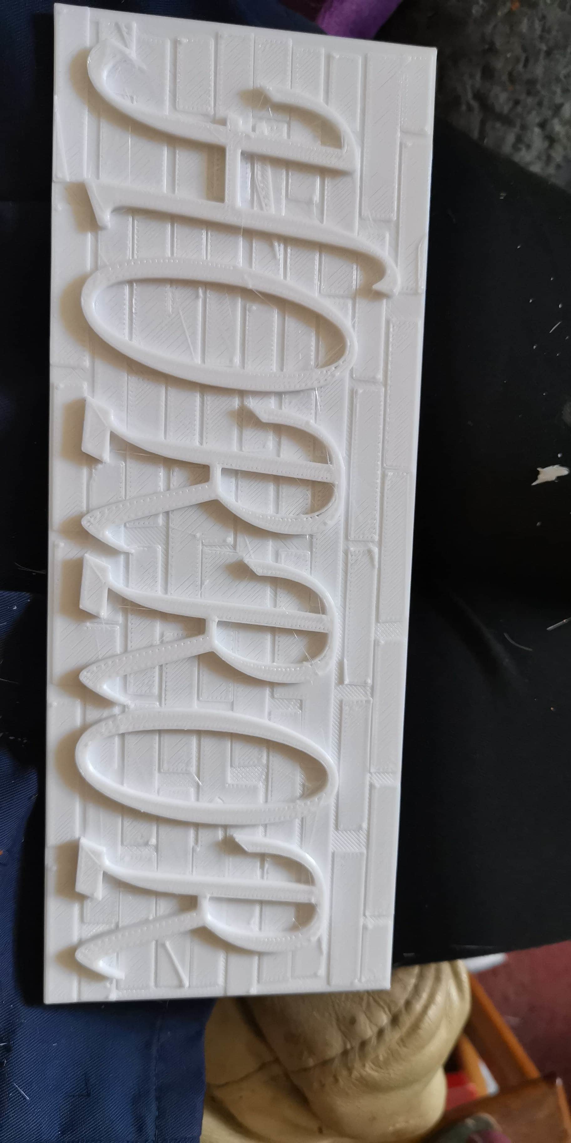 Free STL file HORROR plaque・3D print design to download・Cults