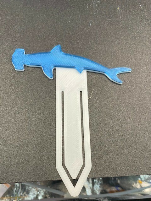 Free 3D file Shark Bookmarker・3D printable model to download・Cults