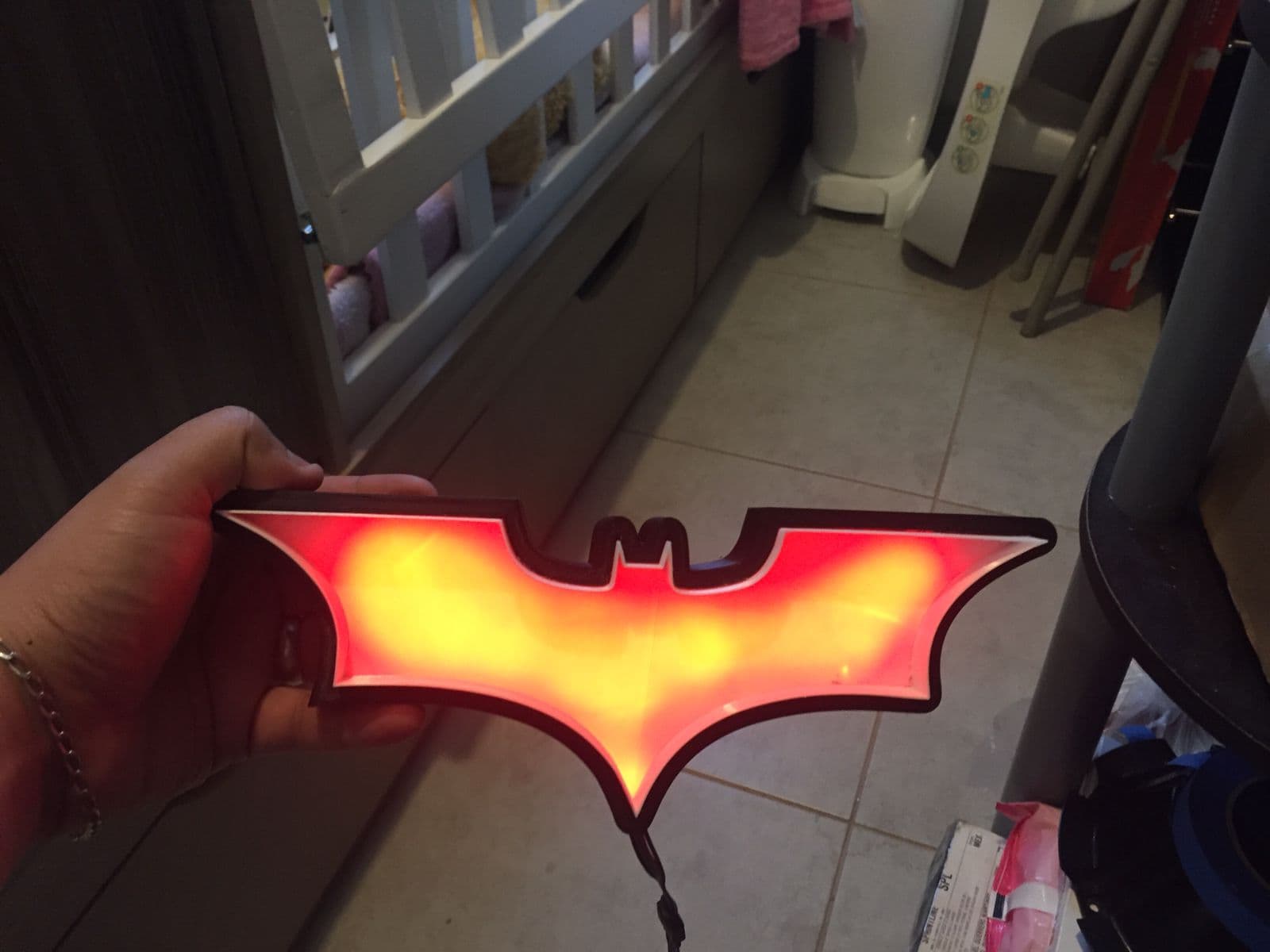 STL file Luminous batman logo sign 👽・3D printing idea to download・Cults