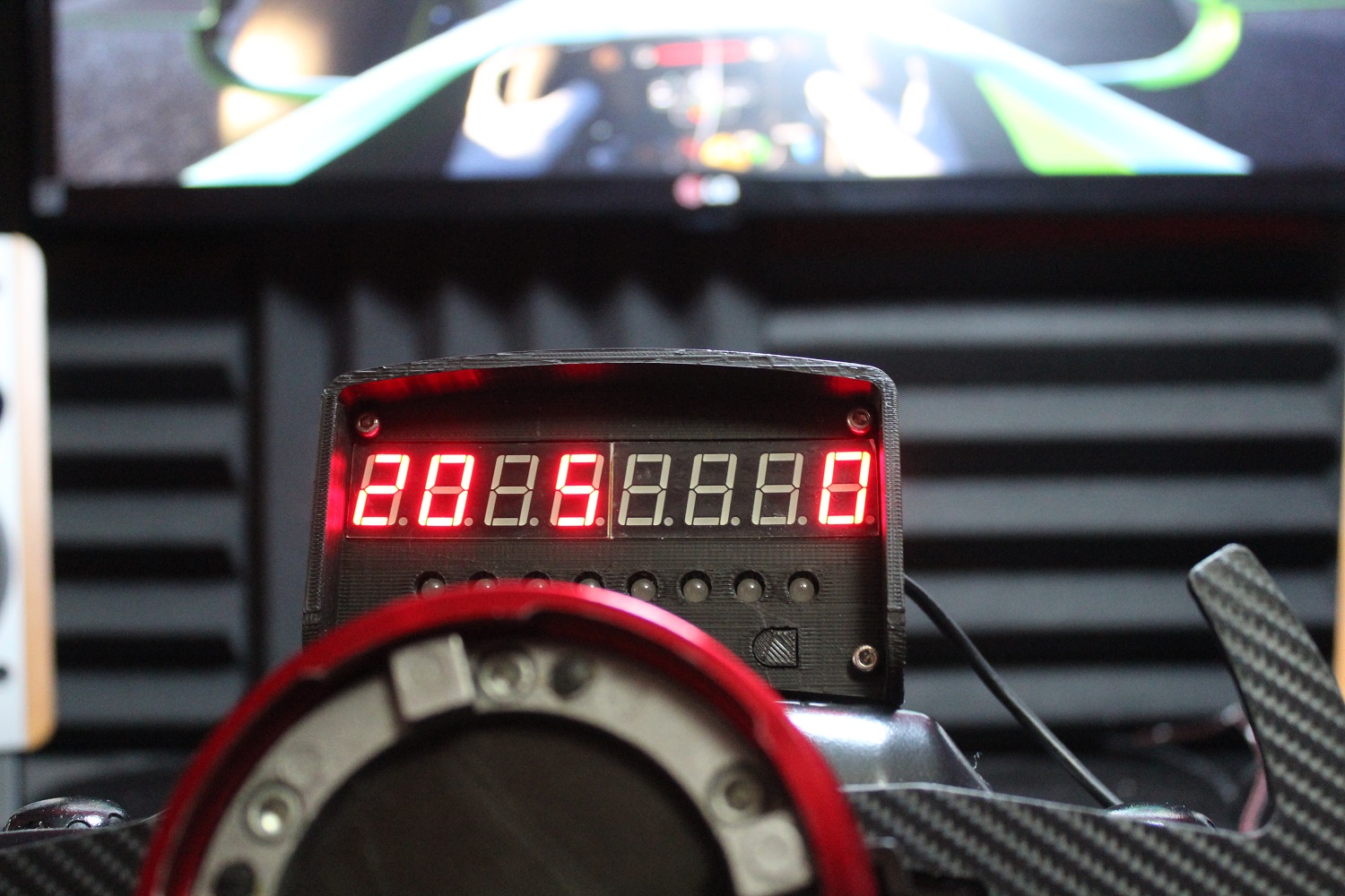 STL file Sim racing dash for Loghtech Steering Wheels 💨・3D printer ...