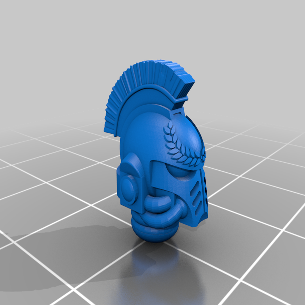 Free STL file Ultramarine Helmet with Crest・3D print design to download ...