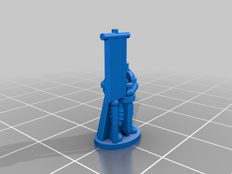 Archivo 3D gratis Caballero de la Orden Portador de Estandarte 15mm ...