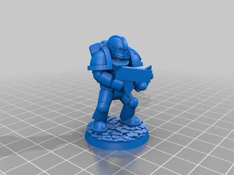Free 3D file Ultramarine Tactical Space Marine Warhammer 40000 W40k 🛰 ...