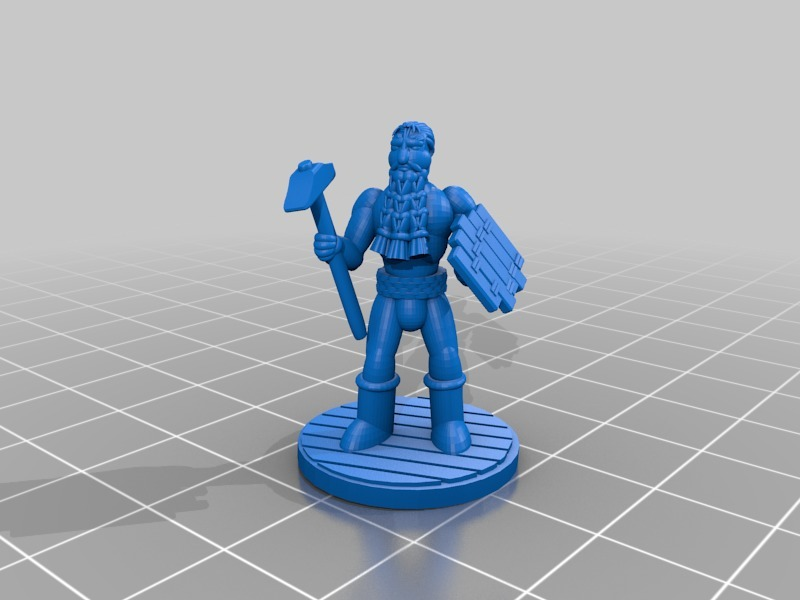 Archivo 3D gratis VLFBERHT el Oso Pathfinder Herrero Vikingo D&D DnD ...
