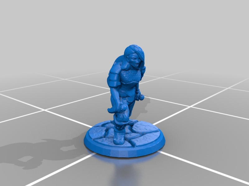 Free 3D file Female Rogue Thief #D&D #DnD #Pathfinder #pocket-dungeons ...