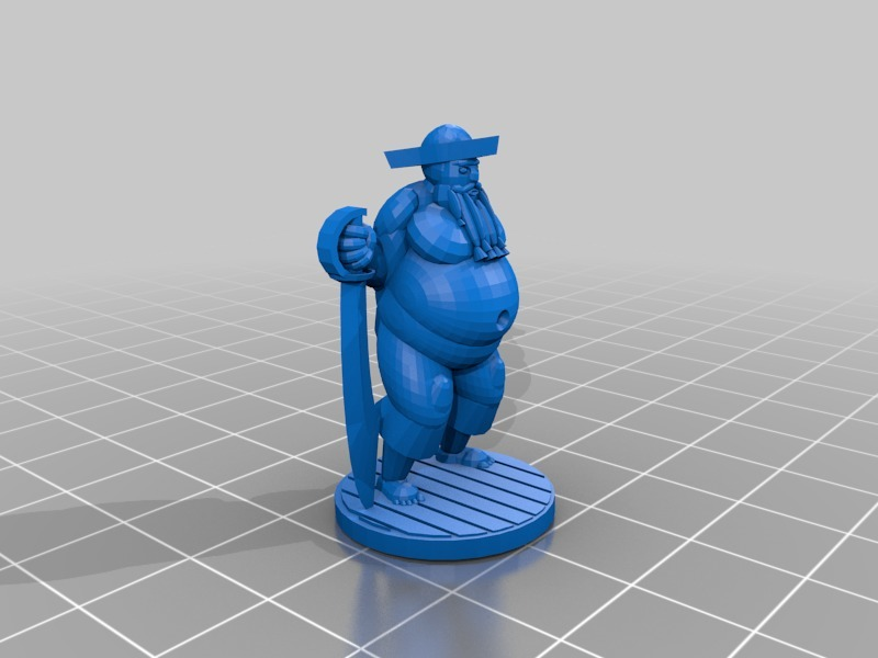 Free 3D file Fat Pirate 28mm D&D Pathfinder・3D printer model to ...