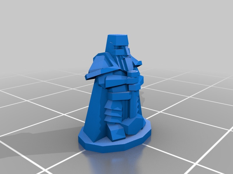 Archivo 3D gratuito 15mm Low-poly Enano D&D DnD Pathfinder・Idea de ...