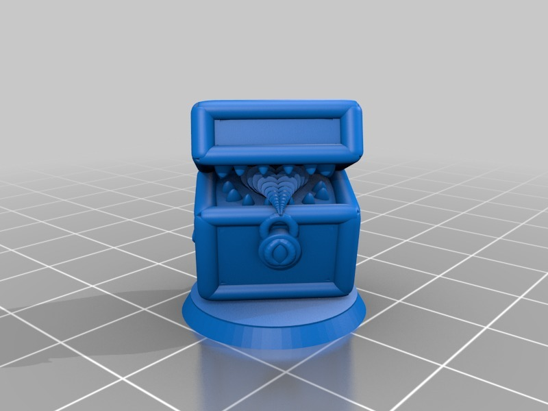 Free 3D file Chest Mimic 28mm D&D DnD Pathfinder Starfinder Monster ...