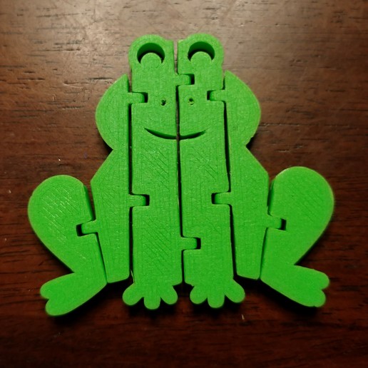 Download free 3D printer files Flexi Articulated Frog ・ Cults