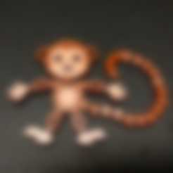 Download free 3D printer designs Flexi Articulated Monkey ・ Cults