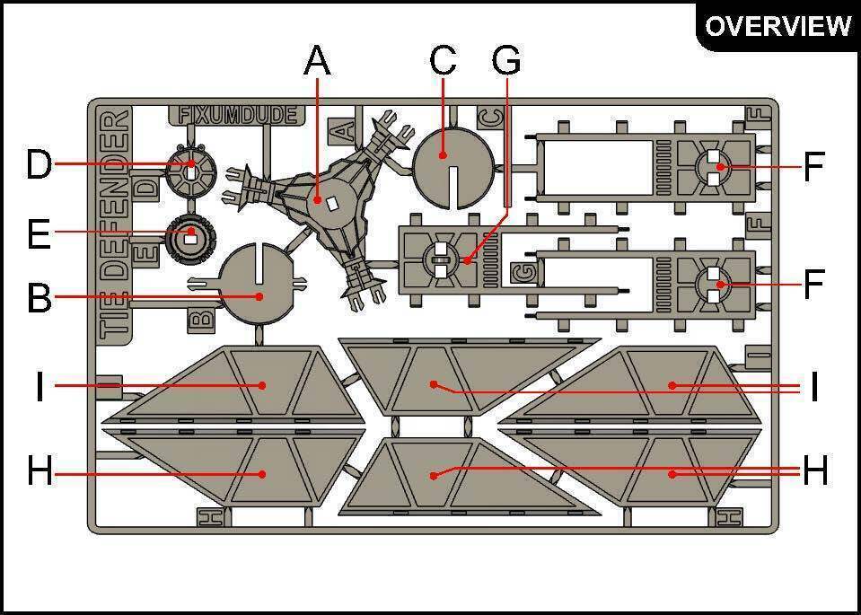 Free STL file Tie Fighter Defender Kit Card・3D print design to download ...