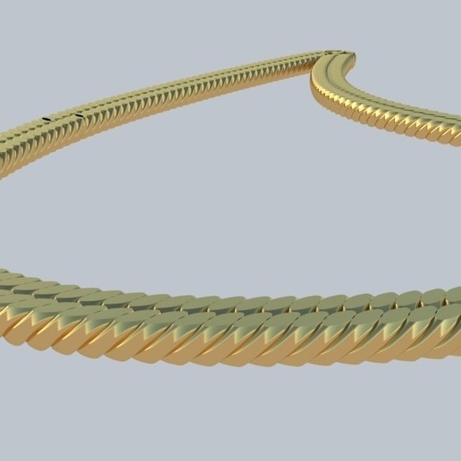 Download STL file Cuban Chain Necklace • 3D printer design ・ Cults