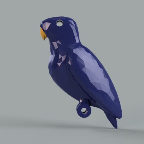 STL file Key ring bird for storing and holding house keys・3D printer ...