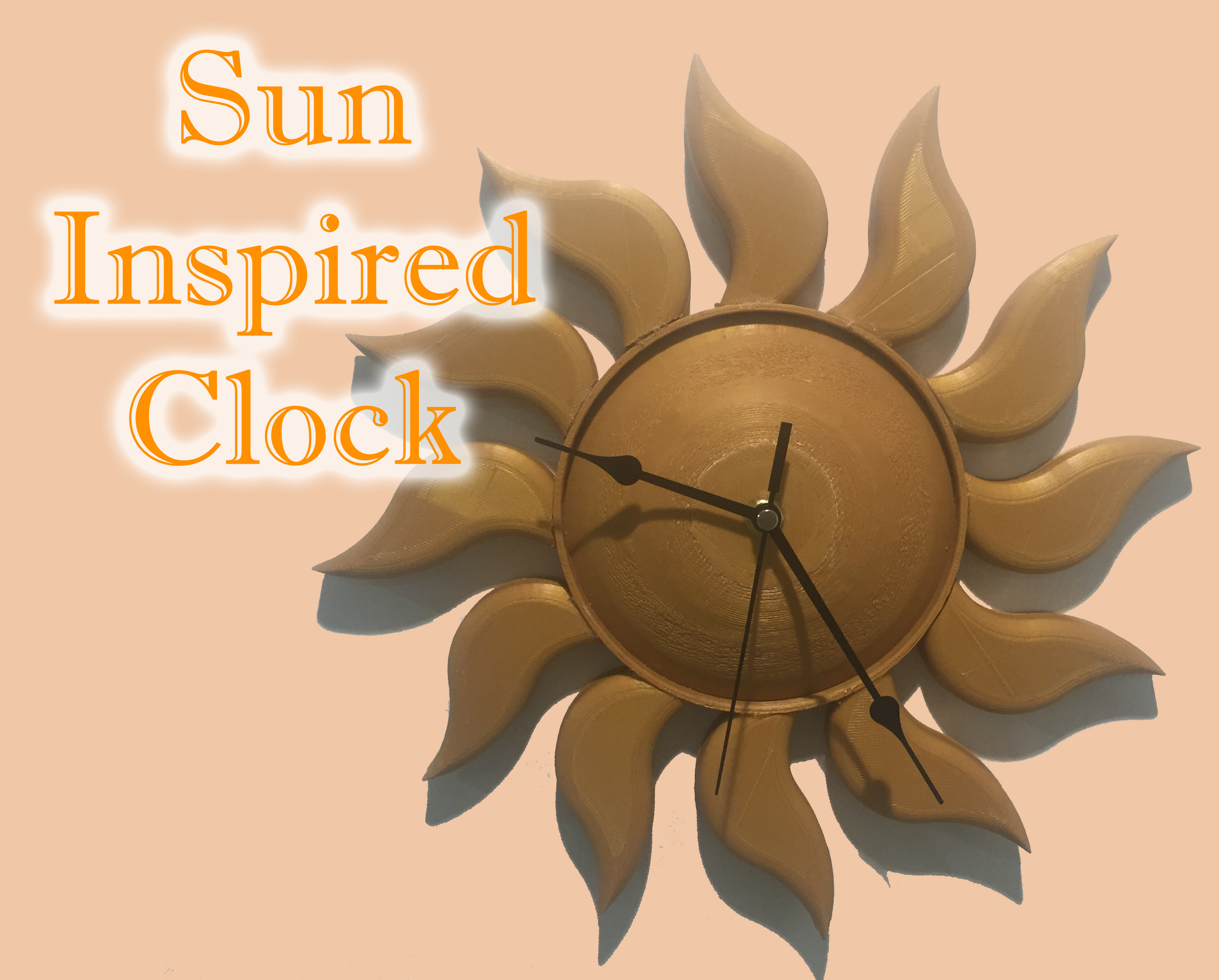 Free STL file Sun Inspired Clock・3D print design to download・Cults