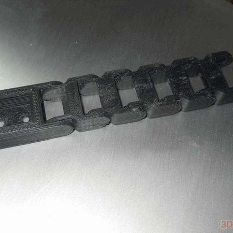 Download free STL file Cable chain - Low bending radius bidirectional ...