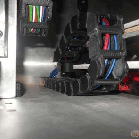 Download free STL file Cable chain - Low bending radius bidirectional ...