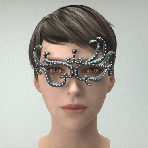 Download STL file Carnival Mask Collection 7 pieces Masquerade facewear ...