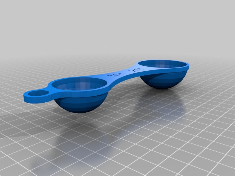 Free 3D file Measuring Spoon 1cl + 2cl 🥄・3D printable object to ...