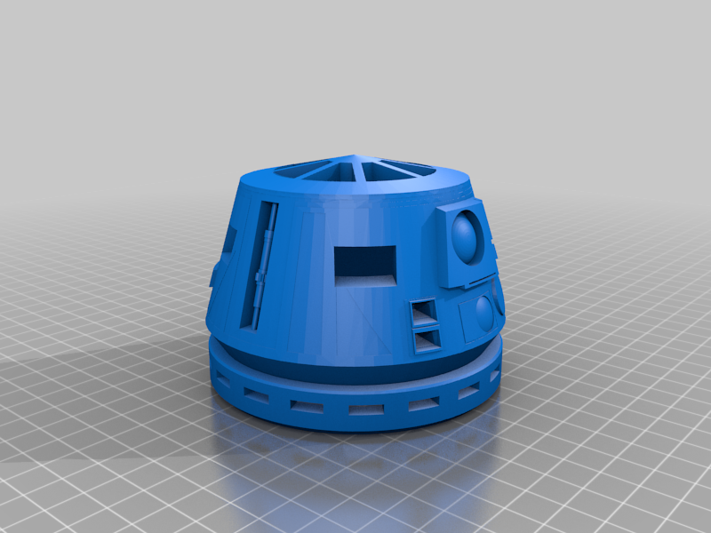 Free 3D file R2D2 and R6 Astromech Echo Dot Stand 🤖・3D printer model to ...